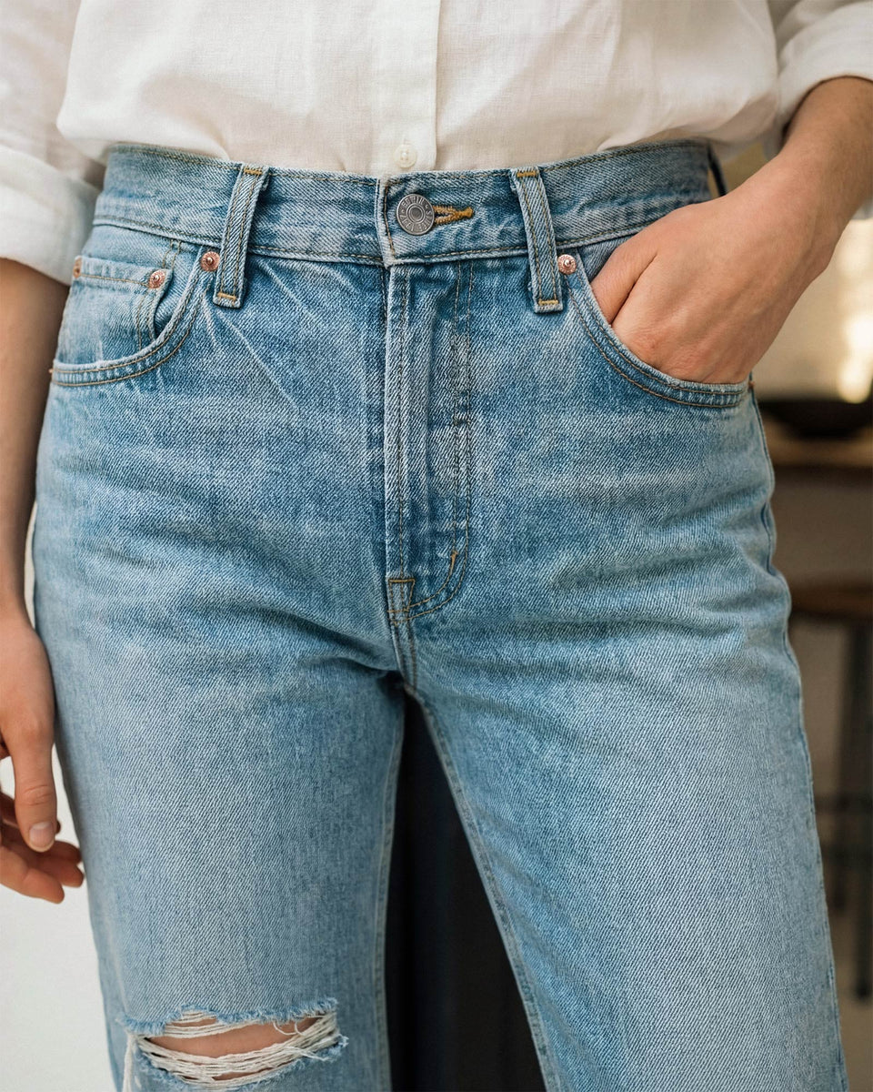 Durango Light Wash Denim Lark Ankle Bootcut Jeans for Women | EDWIN USA