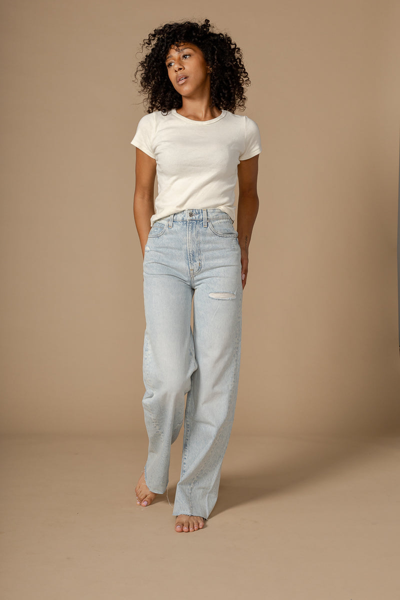 Nova Relaxed Wide Leg Jeans with Forward Seam - Premium USA Made Jeans ...